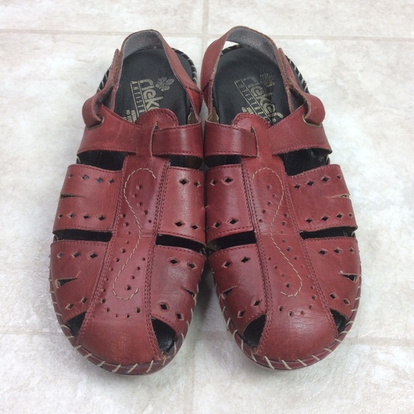 Rieker | Shoes | Rieker Antistress Cut Out Leather Sandals Shoes | Poshmark